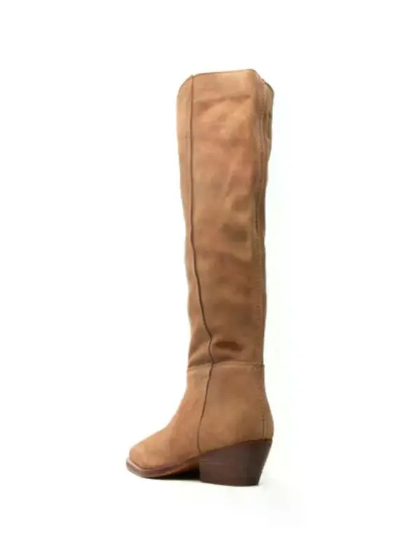 Free People Sway Leather Boots - Neutrals