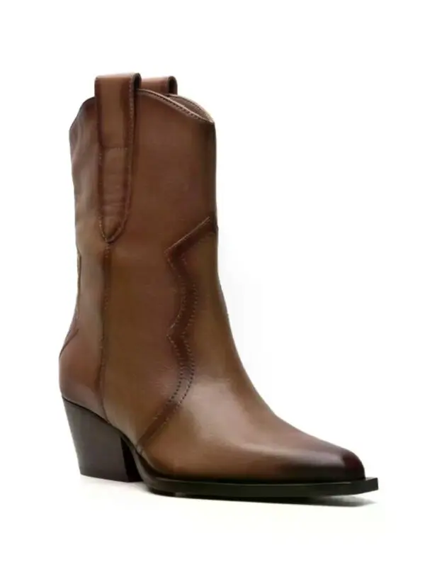 Free People Cat Nap Leather Cowboy Boots