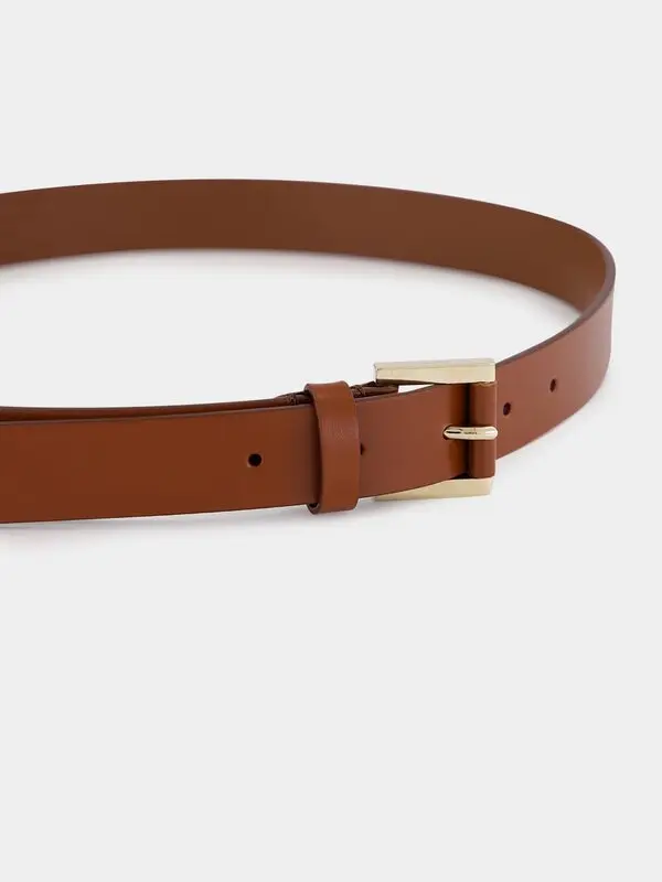TOM FORD Calf Leather Belt - Brown