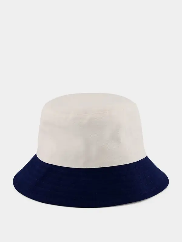 AMI Paris Cotton Bucket Hat - Blue