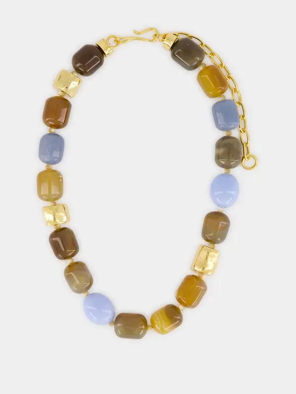 LIZZIE FORTUNATO Palomino Beaded Necklace - Brown
