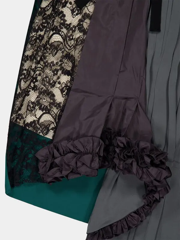Prada Patchwork Midi Skirt - Multicolour
