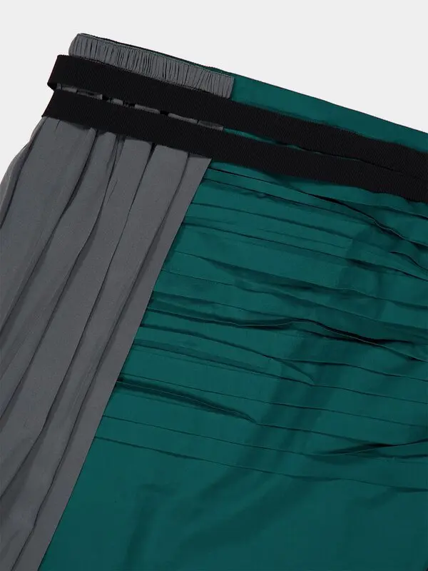 Prada Patchwork Midi Skirt - Multicolour