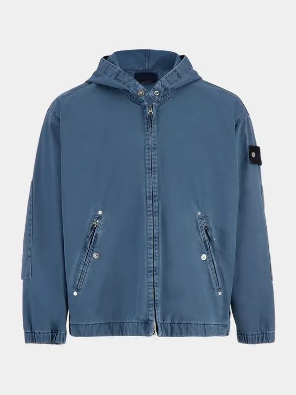 Stone Island Indigo Denim Hooded Jacket