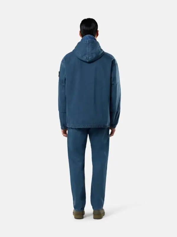 Stone Island Indigo Denim Hooded Jacket