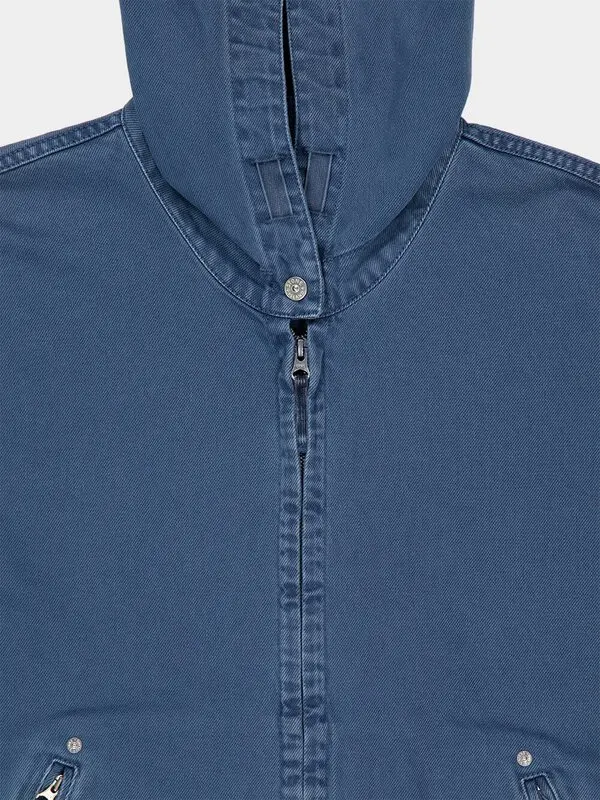 Stone Island Indigo Denim Hooded Jacket