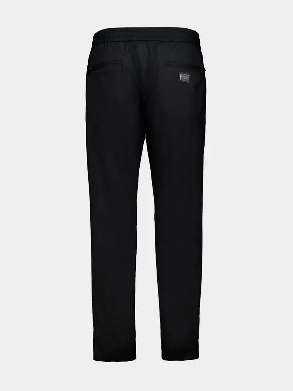 Dolce & Gabbana Light Nylon Jogging Pants - Black