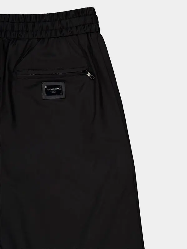 Dolce & Gabbana Light Nylon Jogging Pants - Black