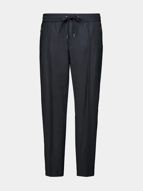 Dolce & Gabbana Stretch Wool Jogging Pants
