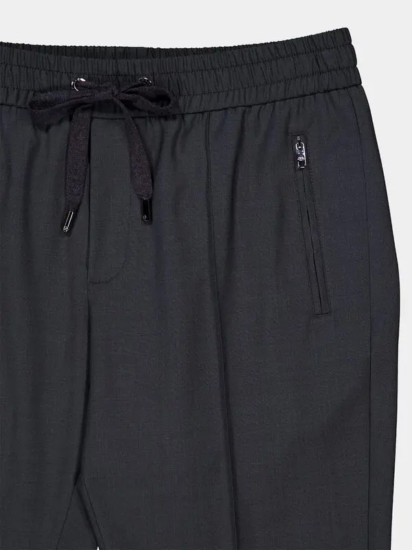 Dolce & Gabbana Stretch Wool Jogging Pants