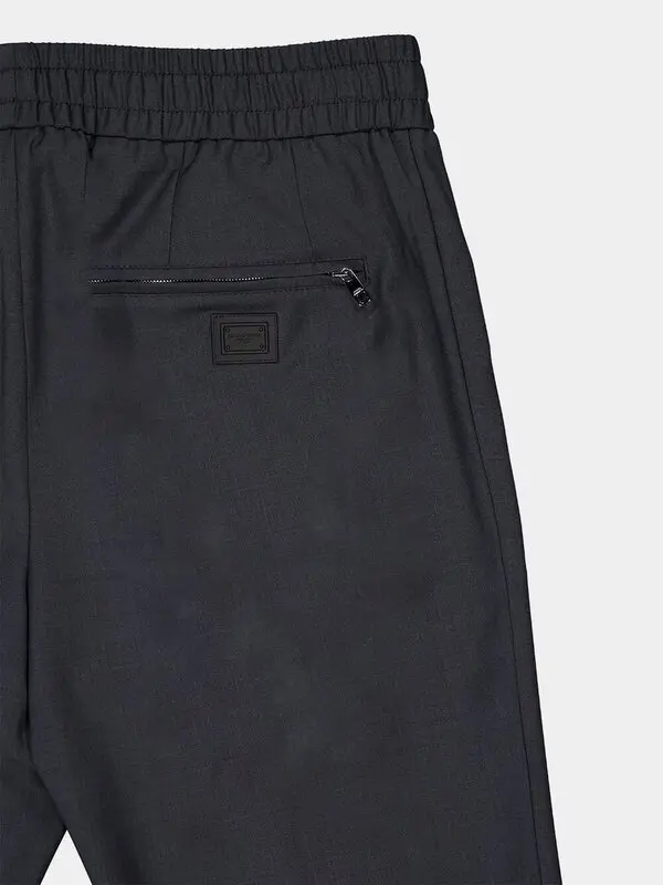 Dolce & Gabbana Stretch Wool Jogging Pants
