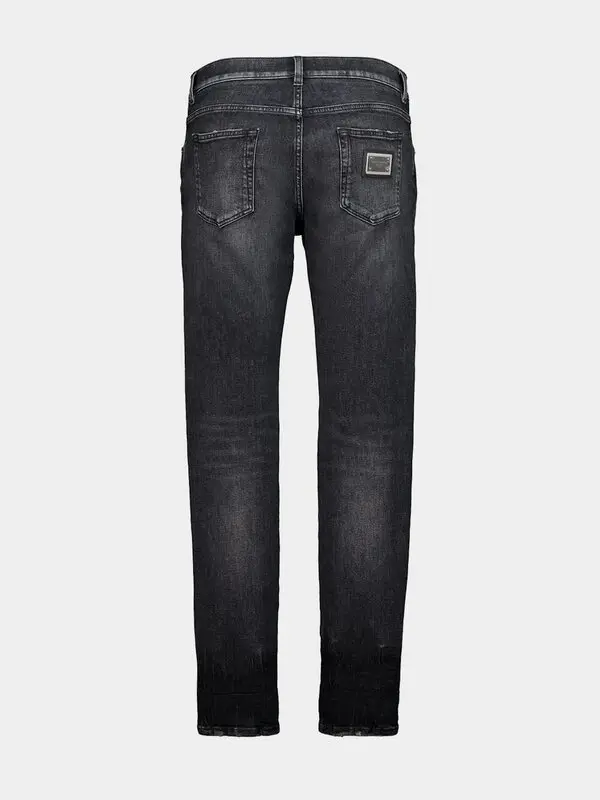 Dolce & Gabbana Straight-fit Stretch Cotton Denim Jeans
