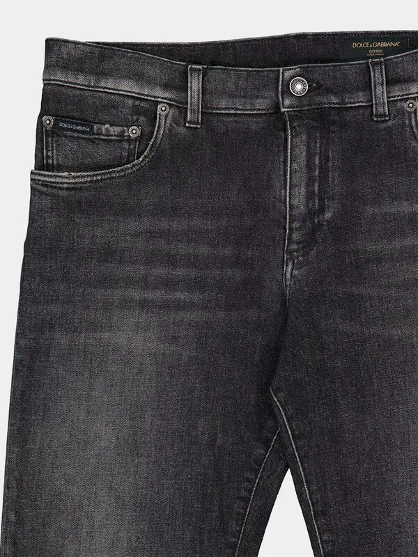Dolce & Gabbana Straight-fit Stretch Cotton Denim Jeans