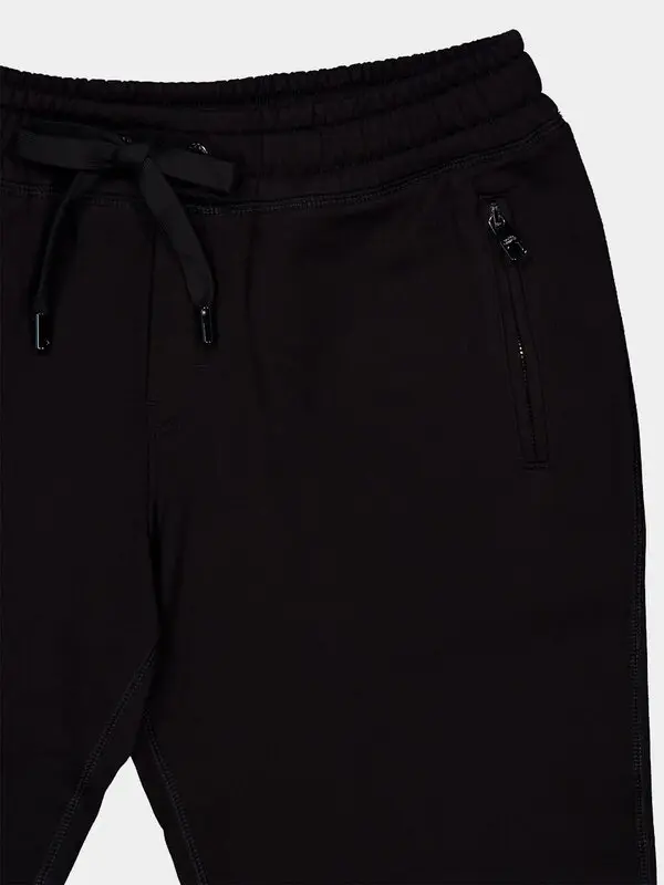 Dolce & Gabbana Cotton Drawstring Trousers - Black