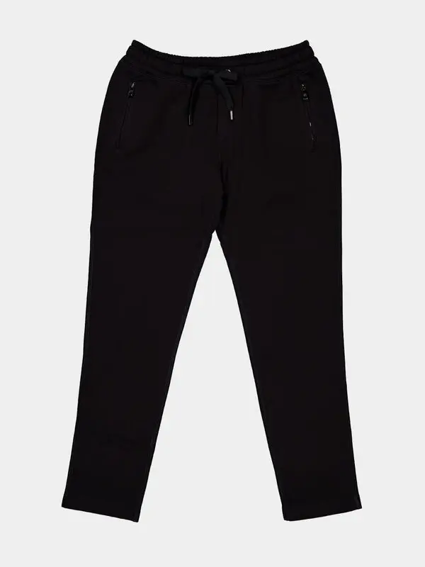 Dolce & Gabbana Cotton Drawstring Trousers - Black