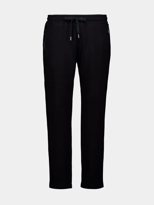 Dolce & Gabbana Cotton Drawstring Trousers - Black