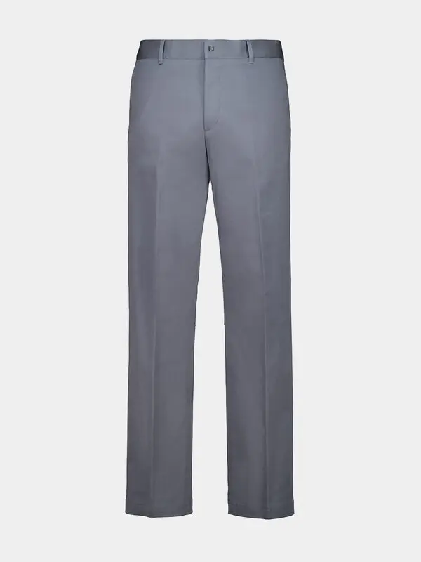 Fendi Stretch Gabardine Cigarette Trousers - Grey