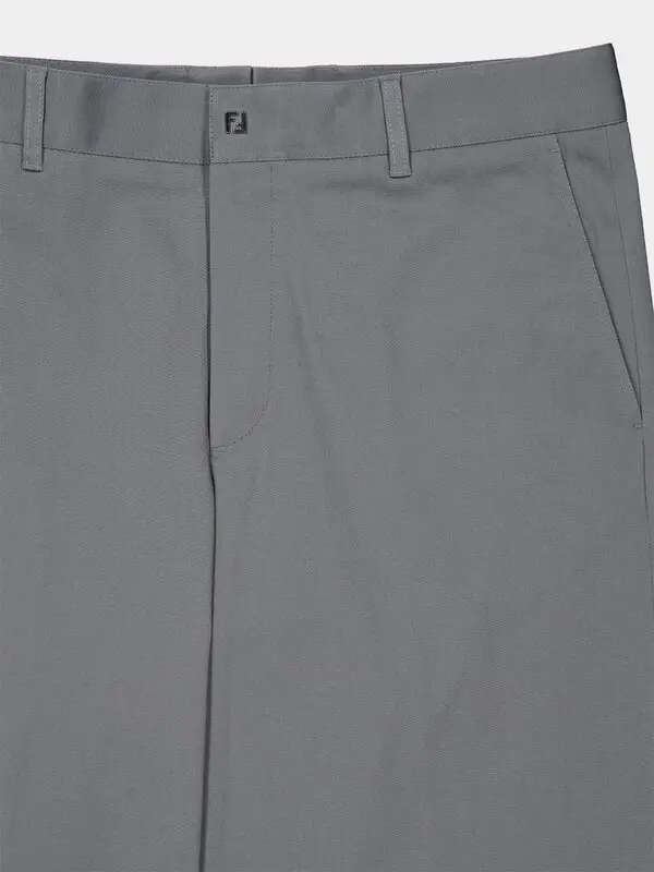 Fendi Stretch Gabardine Cigarette Trousers - Grey