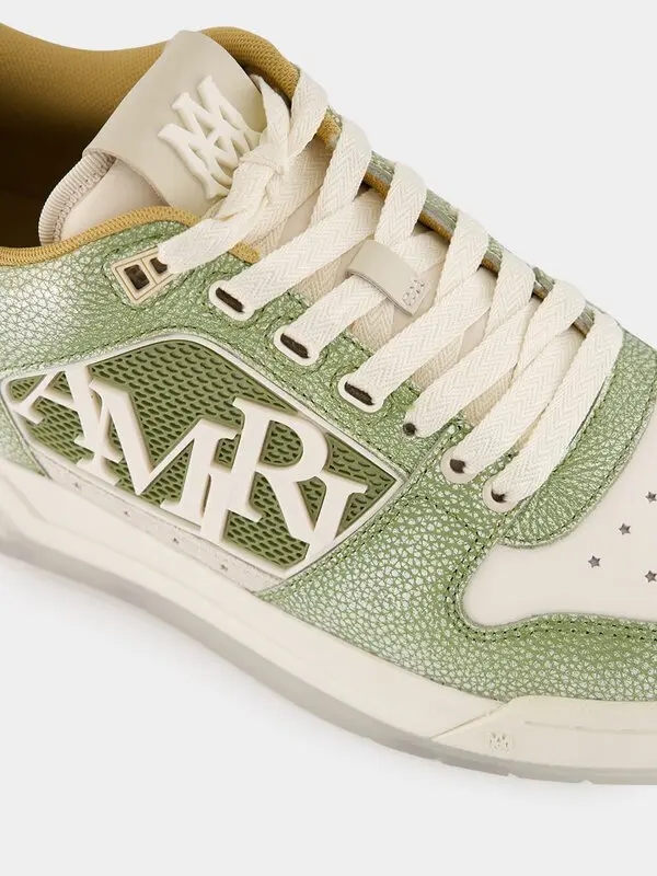 Amiri Tea Leather Low-top Sneakers - Green
