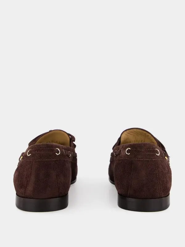 Valentino Garavani Suede Loafers - Brown