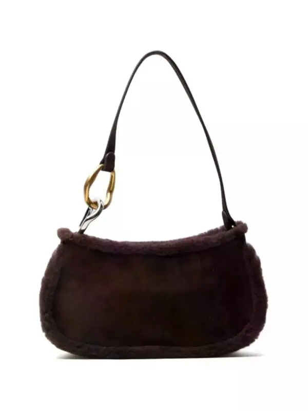 Staud Ollie Suede Shoulder Bag - Brown