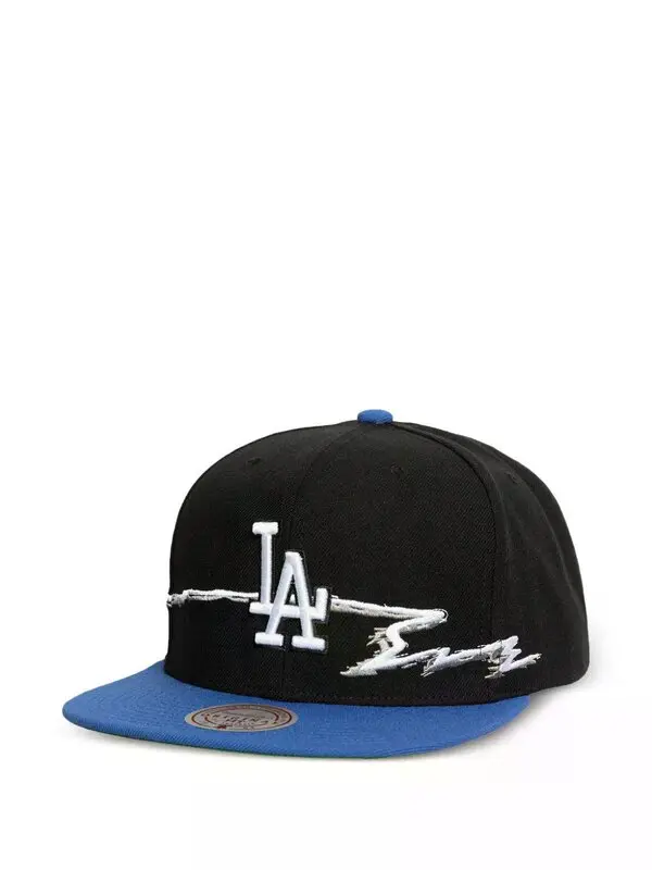 Mitchell & Ness Mlb Dodgers Embroidered Baseball Cap - Black