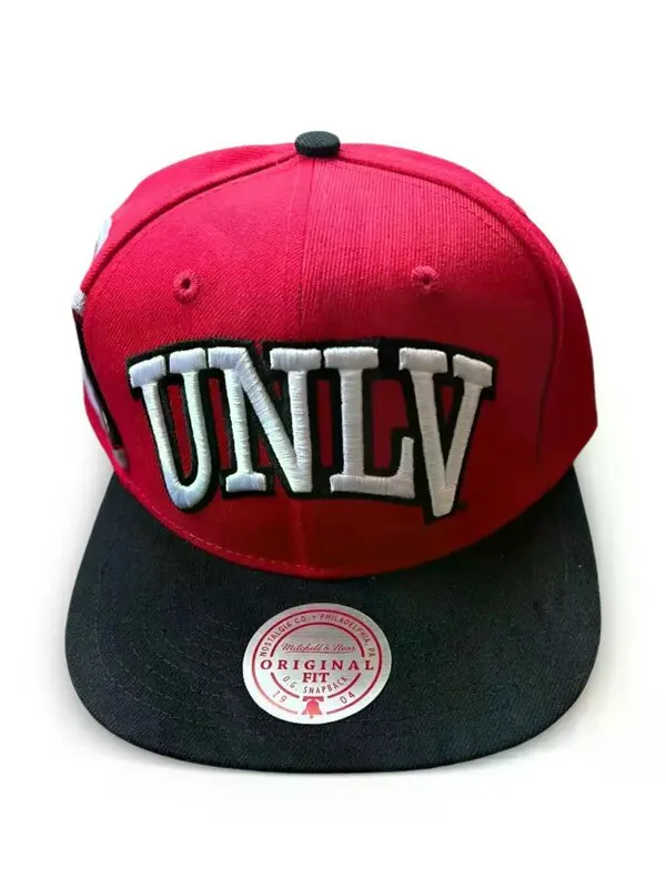Mitchell & Ness Jumbotron Flat Brim Cap - Red