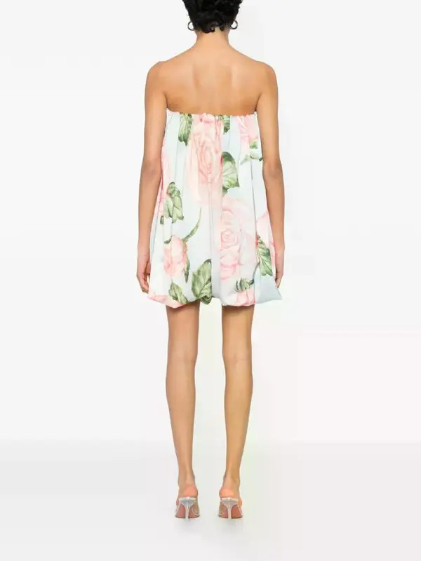 L'IDEE Floral Strapless Mini Dress