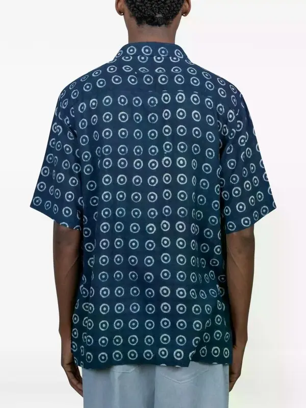 Universal Works Patterned Camper-collar Shirt