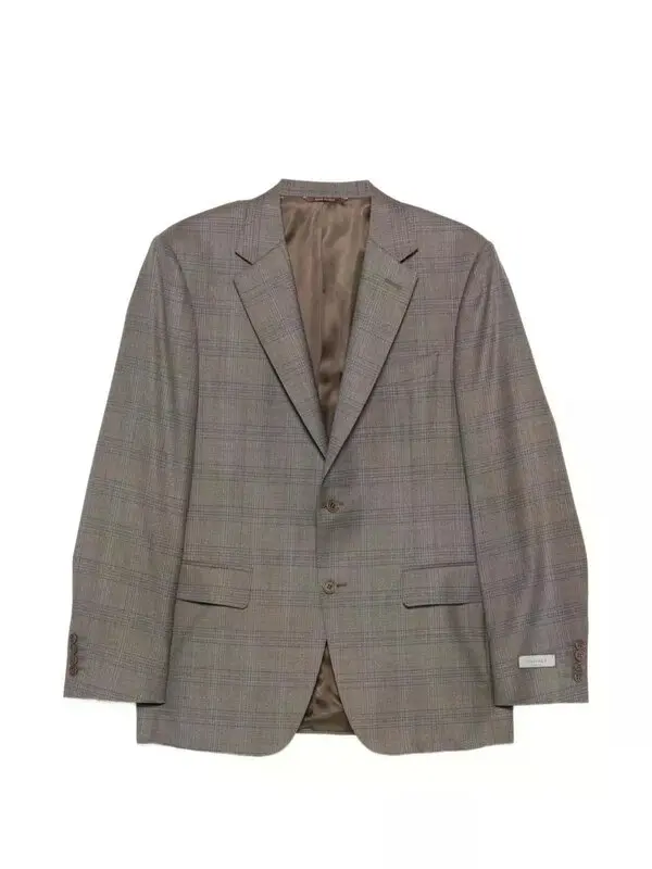Canali Check Two-button Blazer