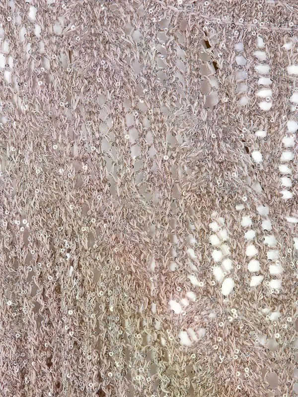 D.exterior Open Knit Top
