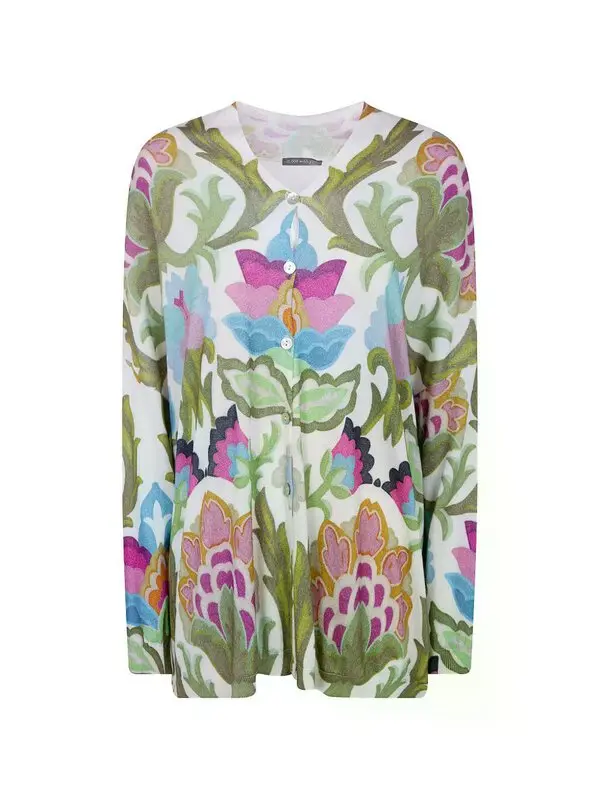IN BED WITH YOU Printed Cardigan - White