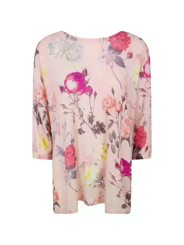 IN BED WITH YOU Floral Print Sweater