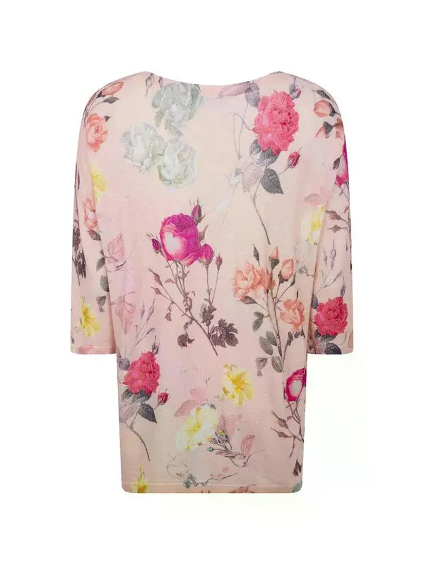 IN BED WITH YOU Floral Print Sweater