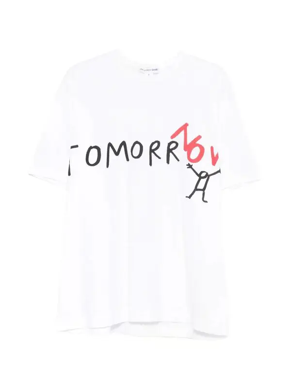 Comme Des Garçons Graphic-print T-shirt - White