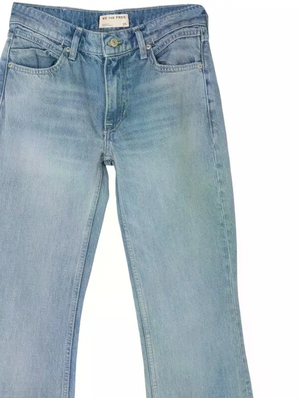 Free People Button-fastening Flare Leg Jeans