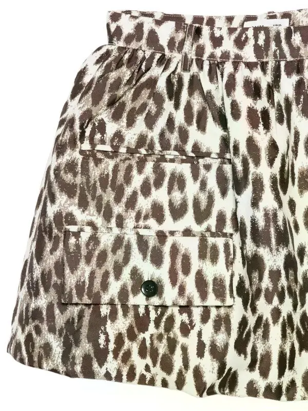 Baum Und Pferdgarten Samaya Leopard Pocket Skirt - Neutrals