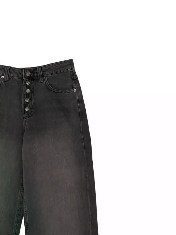 Free People Nia Button-fastening Jeans - Grey