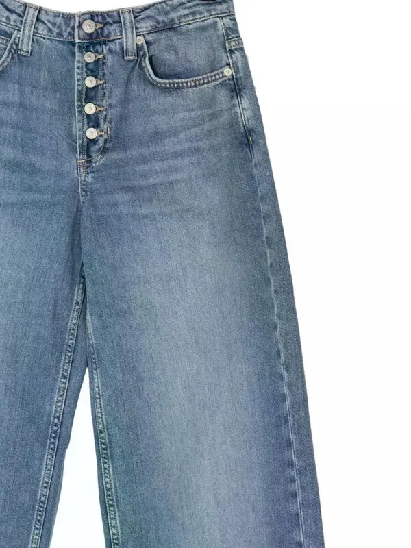 Free People Nia Button-fastening Jeans