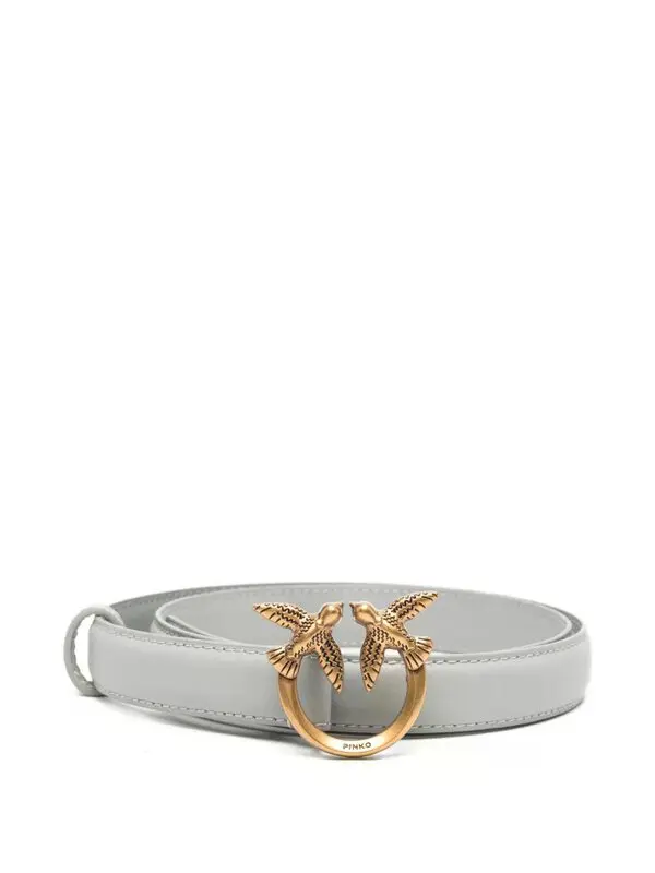 Pinko Love Birds Buckle Belt - Grey