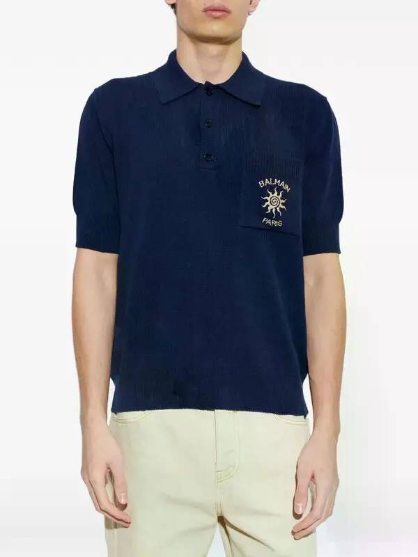 Balmain Chest-pocket Polo Shirt
