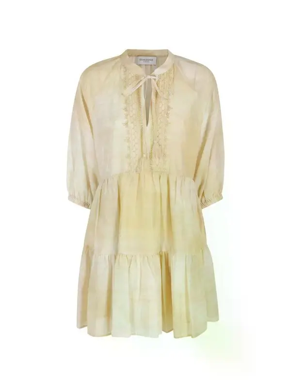 ERMANNO FIRENZE Tassel-detail Embroidered Mini Dress