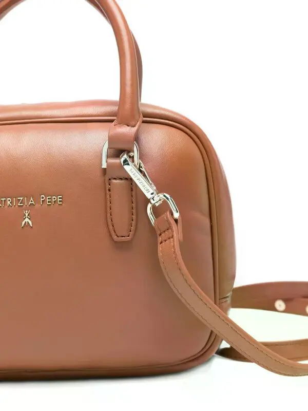 Patrizia Pepe Logo-lettering Tote Bag - Brown