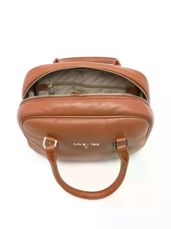Patrizia Pepe Logo-lettering Tote Bag - Brown