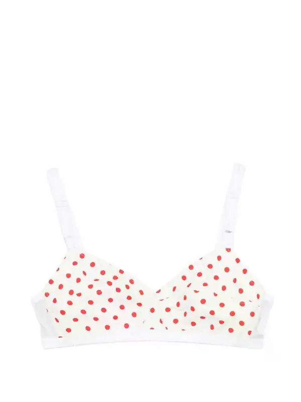 N°21 Polka Dot Bra - White