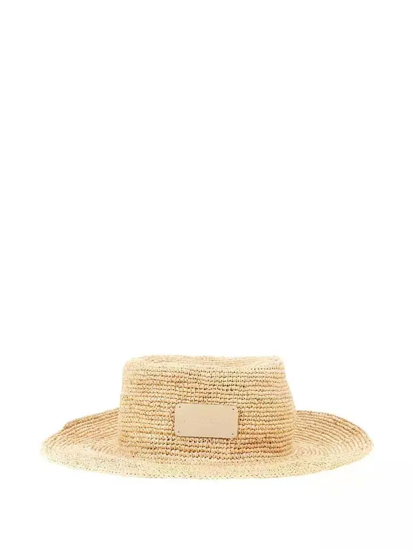 Emporio Armani Woven Sun Hat - Neutrals