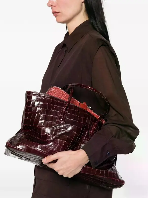 Attico La Passeggiata Medium Tote Bag - Red