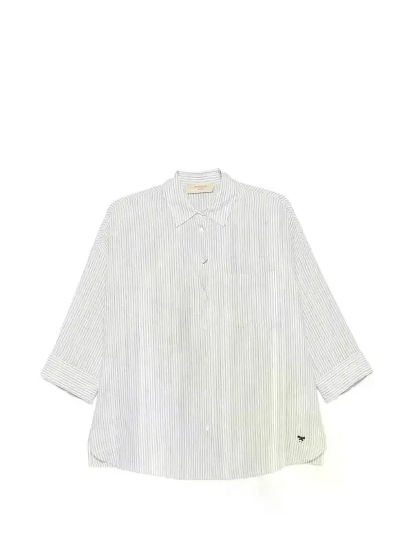 Max Mara Panetto Striped-pattern Shirt - White