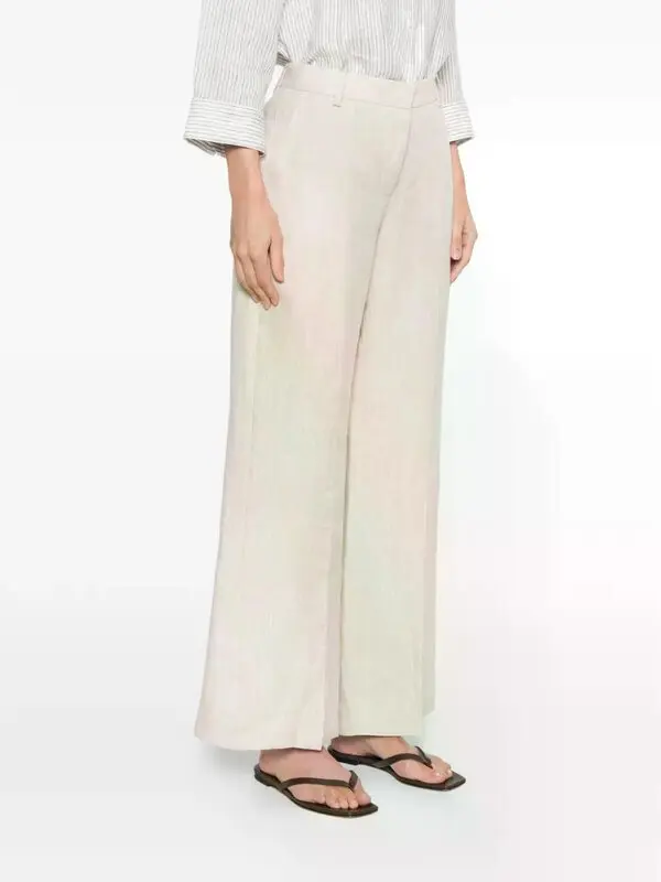 Max Mara Malizia Pressed-crease Pallazo Pants - Neutrals