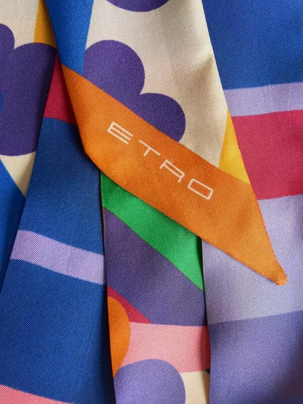 Etro Paisley Motif Silk Scarf
